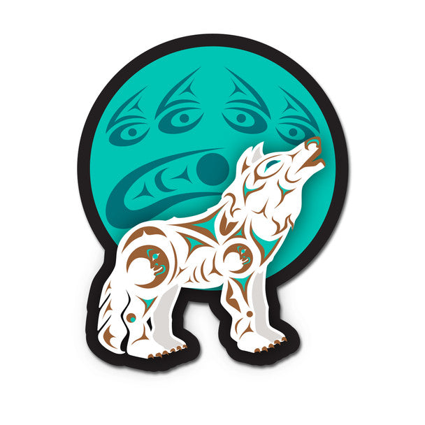 3D Magnet - Howling Wolf - Darrell Thorne – U'mista Cultural Centre