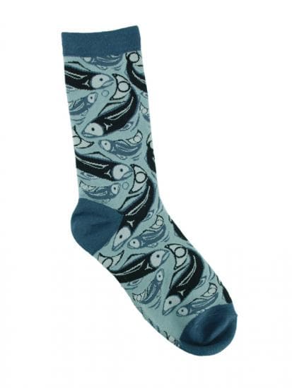 Connie Dickens Salmon Socks – U'mista Cultural Centre