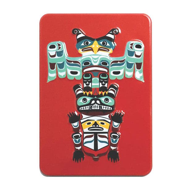 Embossed Metal Magnet - Totem by Ryan Cranmer – U'mista Cultural Centre