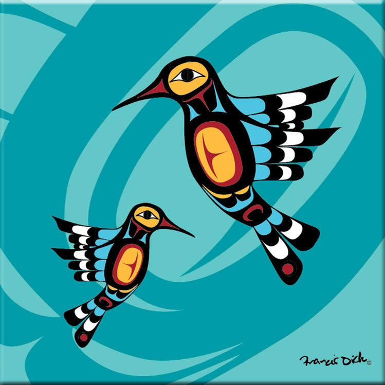 Francis Dick Hummingbird Ceramic Tile-Trivet – U'mista Cultural Centre