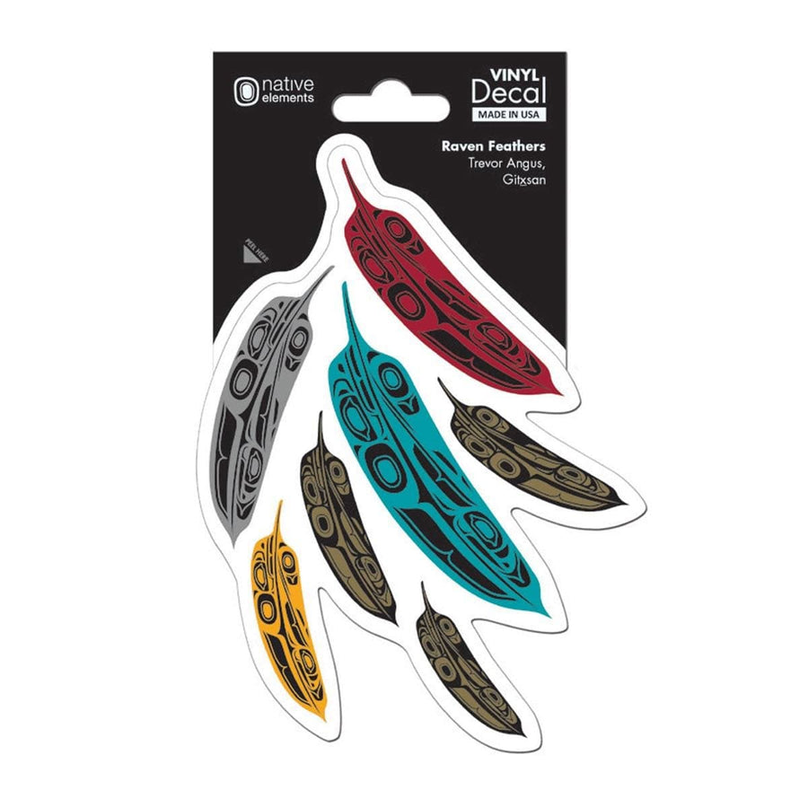Premium Decal - Raven Feathers by Trevor Angus – U'mista Cultural Centre